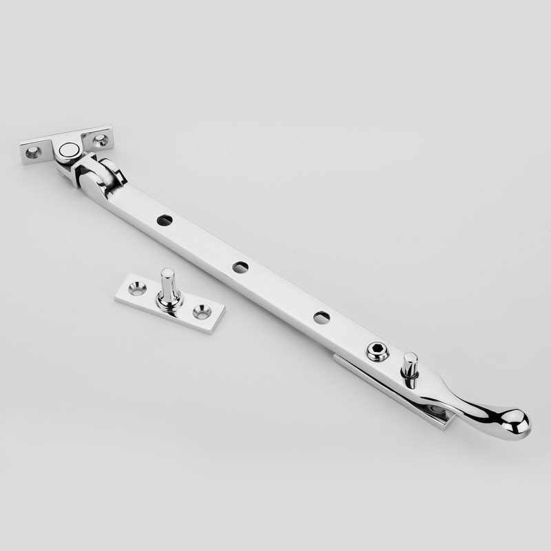 Aston Lockable Window Stay 254mm Polished Chrome - Broughtons Lighting ...