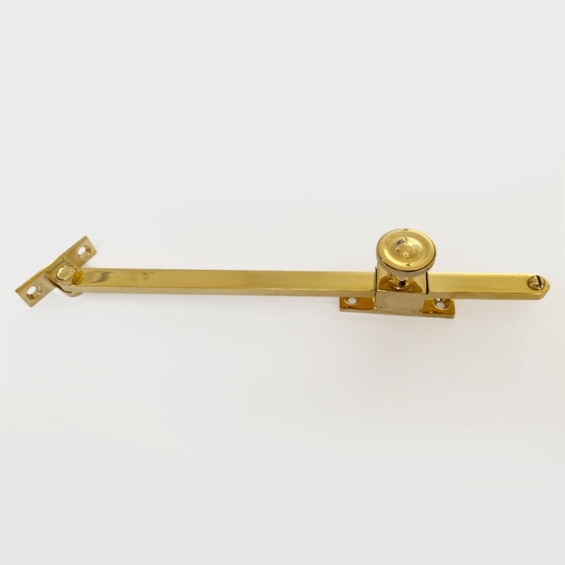 Aston Sliding Window Stay 254mm Polished Brass Unlacquered - Broughtons ...