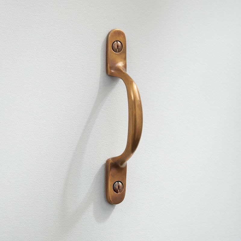 Sash Handle 4" Antique Satin Brass - Broughtons Lighting & Ironmongery