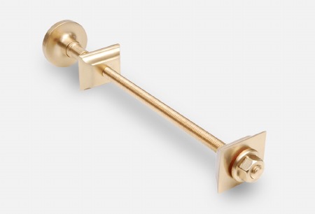 Luxury Radiator Wall Stay - Polished Brass - Broughtons Lighting ...