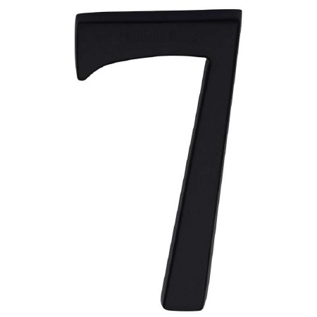 Heritage House Number 7 C1564 Matt Black - Broughtons Lighting ...