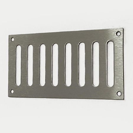 Plain Slotted Air Vent Cover 6" x 3" Satin Stainless Steel - Broughtons ...