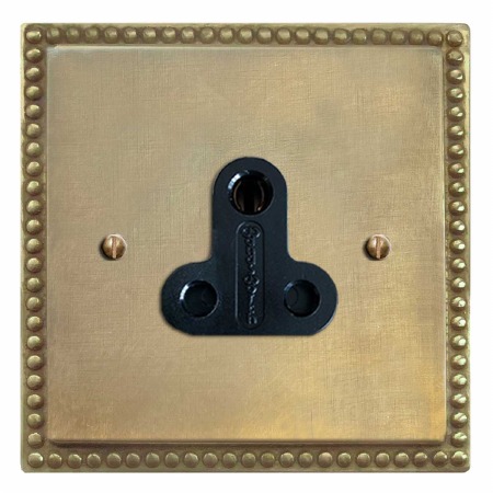 Regency Lighting Socket Round Pin 5A Antique Satin Brass - Broughtons ...