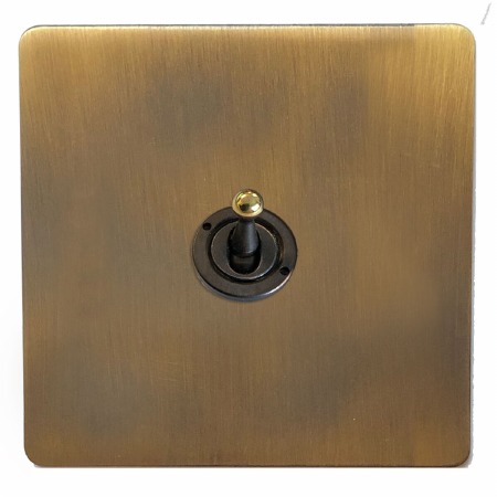 Victorian Dolly Switch 1 Gang Antique Brass Lacquered - Broughtons ...