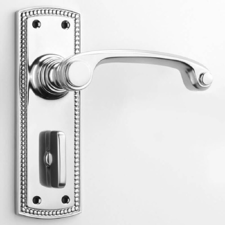 Aston Regency Bathroom Door Handle Polished Chrome - Broughtons ...