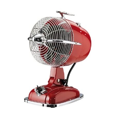 Retrojet Desk Fan Red - Broughtons Lighting & Ironmongery