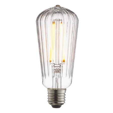 Ribbed Pear E27 4W LED Light Bulb - Broughtons Lighting & Ironmongery