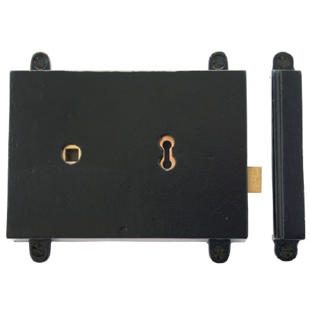 From The Anvil 6" Rim Lock & Cover Black - Broughtons Lighting ...