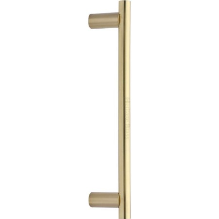 Heritage Round Bar Pull Handles V2059 336mm Satin Brass - Broughtons ...