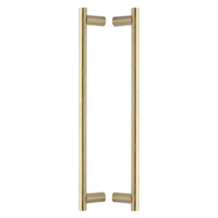 Heritage Round Bar Pull Handles BTB2059 489mm Satin Brass - Broughtons ...