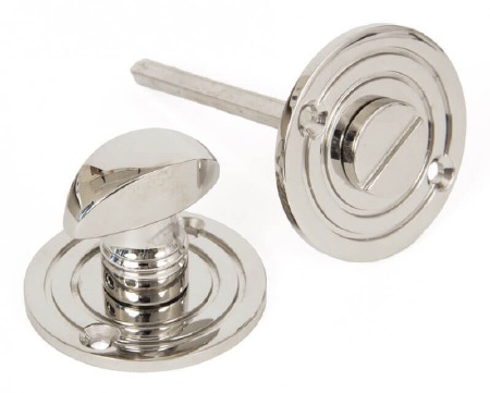 From The Anvil Round Bathroom Thumb Turn & Release Polished Nickel ...