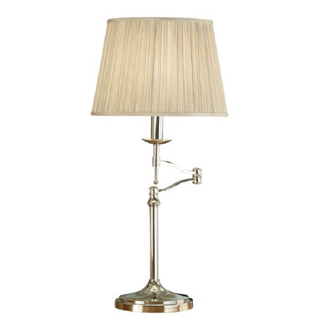 Interiors 1900 Stanford Swing Arm Table Lamp Base Nickel - Broughtons ...