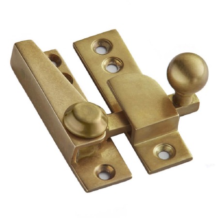 Classic Sash Fastener Aged Brass - Broughtons Lighting & Ironmongery