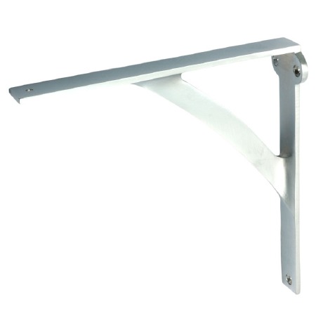 Gallows Bracket 4" Satin Chrome - Broughtons Lighting & Ironmongery