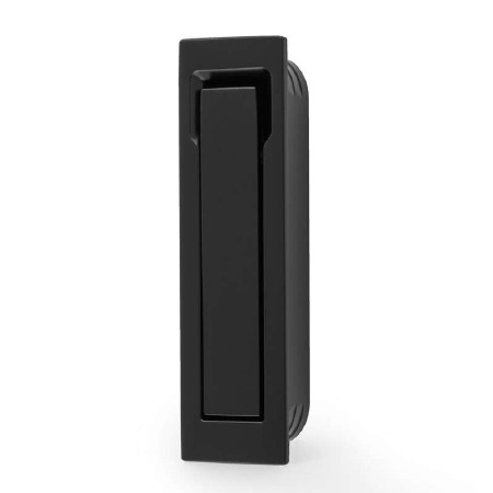 Sliding Door Square Edge Pull Black - Broughtons Lighting & Ironmongery