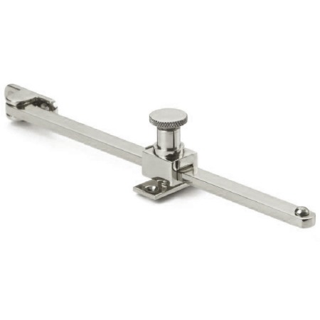 Sliding Window Stay 10" Polished Nickel - Broughtons Lighting & Ironmongery