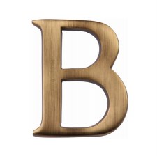 Heritage Letter Plate V845 Antique Brass Lacquered - Broughtons ...