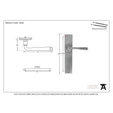 From The Anvil Avon Large Door Latch Handles Pewter - Broughtons ...