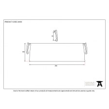 From The Anvil Small Internal Letter Box Flap Pewter Patine ...