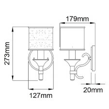 Kichler Lacey Wall Light Mission Bronze - Broughtons Lighting & Ironmongery