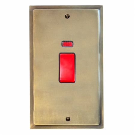 Mode Vertical Cooker Switch Antique Satin Brass - Broughtons Lighting ...