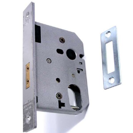 Union Deadlock Case 3" Satin Chrome - Broughtons Lighting & Ironmongery