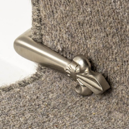 Victorian Stair Clips Satin Nickel - Broughtons Lighting & Ironmongery