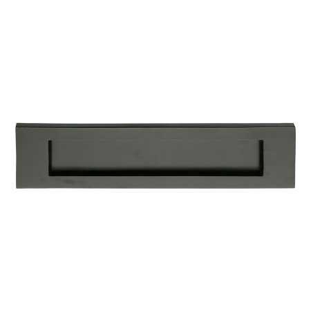 Victorian Letter Plate 254mm Matt Black - Broughtons Lighting & Ironmongery