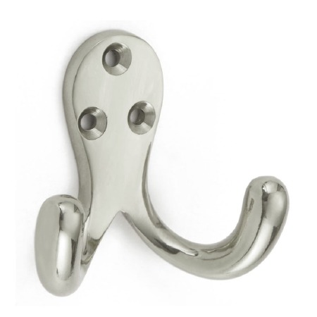 Croft Wardrobe Hook 1786 Polished Nickel - Broughtons Lighting ...