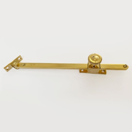 Aston Sliding Window Stay 254mm Polished Brass Unlacquered - Broughtons ...