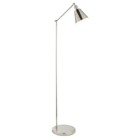 Holywell Floor Lamp Bright Nickel - Broughtons Lighting & Ironmongery