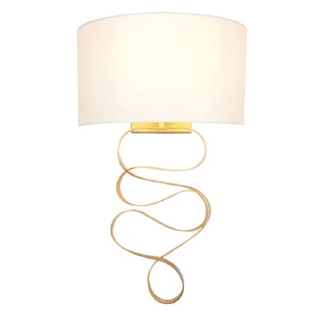 Knighton Wall Light Gold Leaf - Broughtons Lighting & Ironmongery