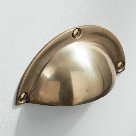 Classic Drawer Pull Renovated Brass - Broughtons Lighting & Ironmongery