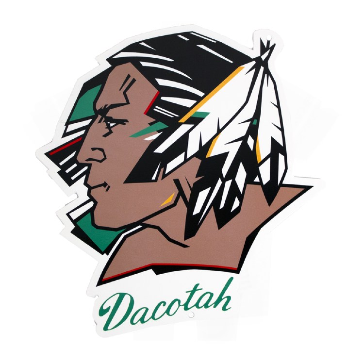 UNIVERSITY OF NORTH DAKOTA FIGHTING SIOUX 12' STEEL LOGO - REA Sioux Shop
