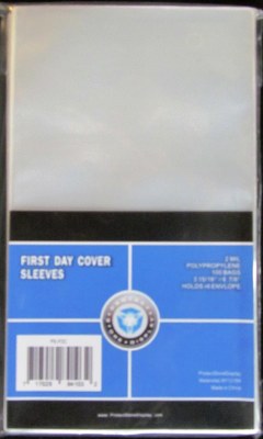 FIRST DAY COVER SLEEVES 100CT - MATTSBASEBALL.COM
