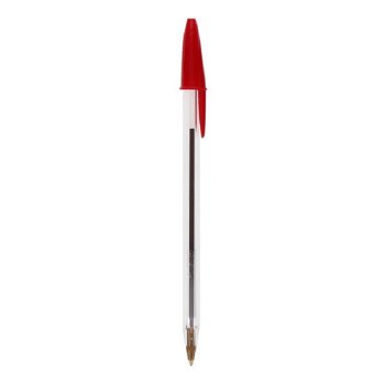 BIB Cristal Original Ballpoint Pen - Red - K&M Evans Trading Ltd.