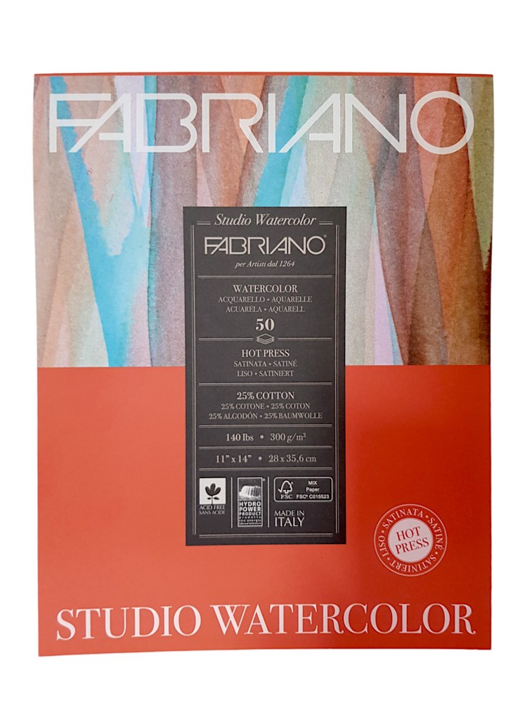 Fabriano Studio 11x14'' Hot Pressed 300gsm 50 sheets - K&M Evans ...