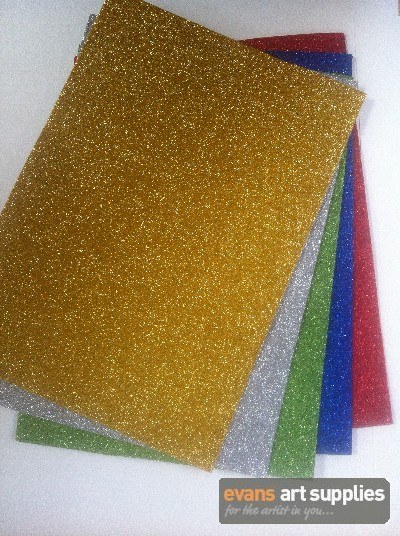 A4 Glitter Foam Sheets 5s - K&M Evans Trading Ltd.