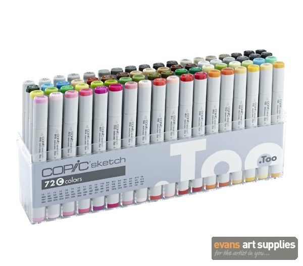 Copic Sketch Set C - 72 Markers - K&M Evans Trading Ltd.