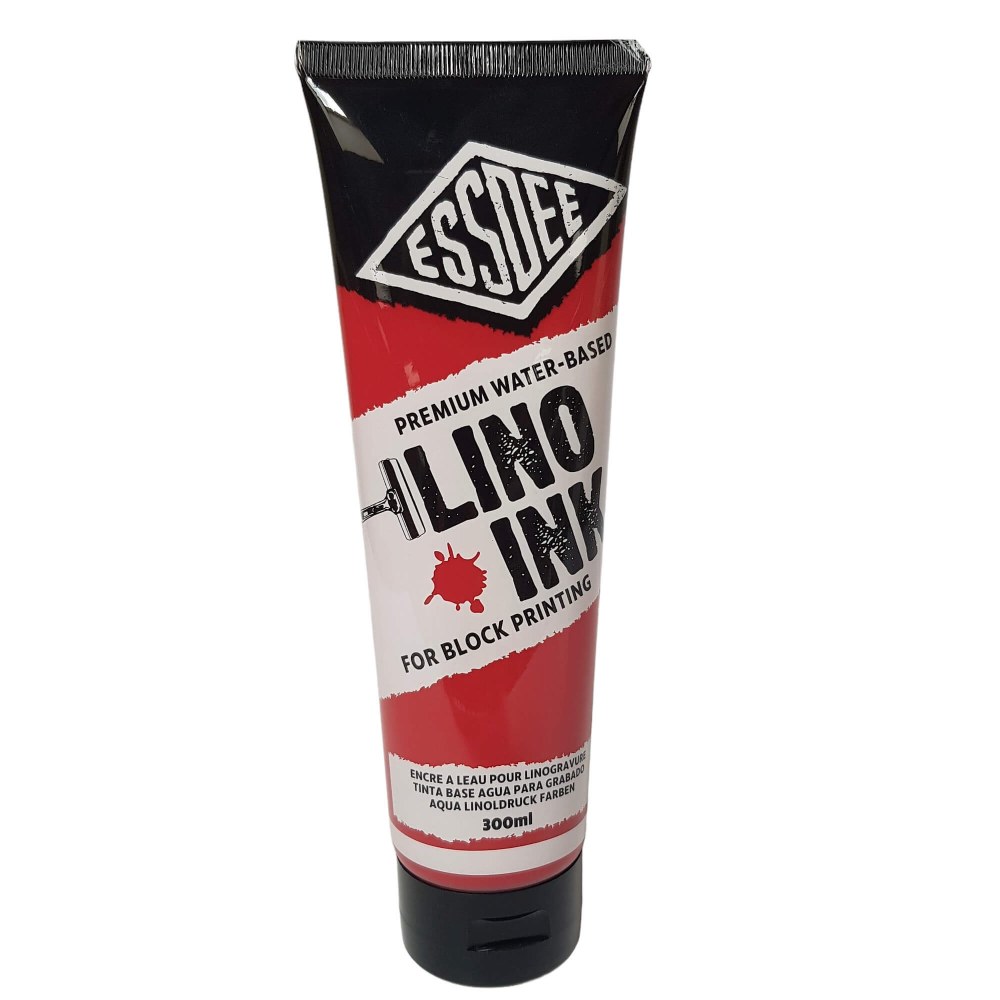 Lino Printing Ink 300ml - Brilliant Red - K&M Evans Trading Ltd.