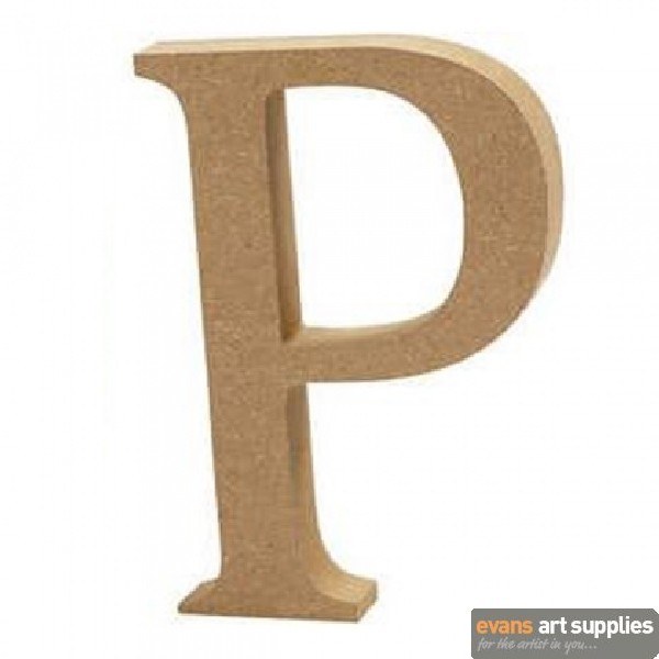 MDF Letter 13cm - P - K&M Evans Trading Ltd.