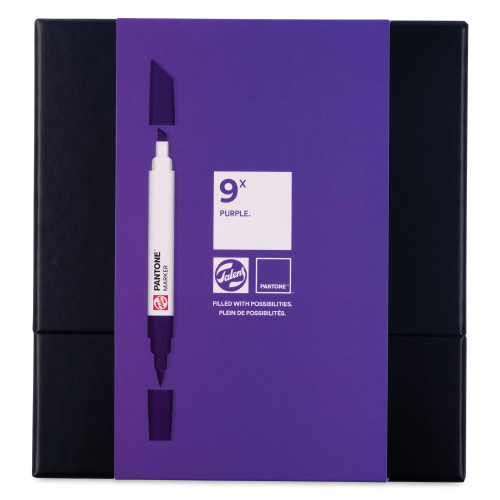 Talens | Pantone marker set 9x Purple - *1 week extra lead time* - K&M ...