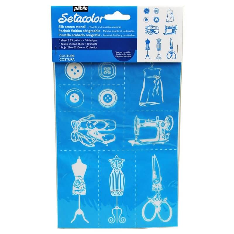Pebeo Setacolour A5 Couture Stencil - K&M Evans Trading Ltd.