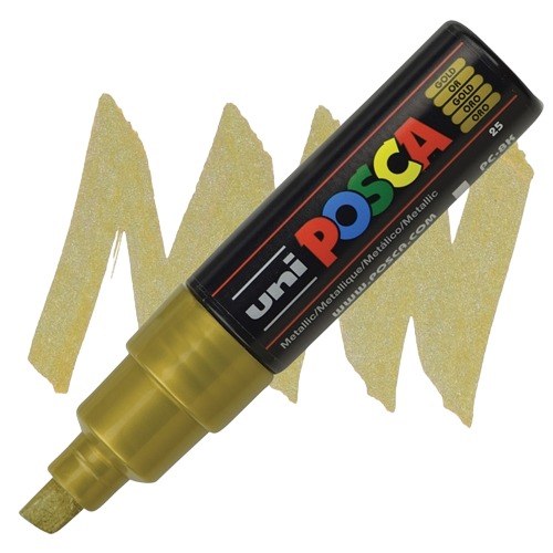 Uni Posca PC-8K - Gold - Chisel - K&M Evans Trading Ltd.