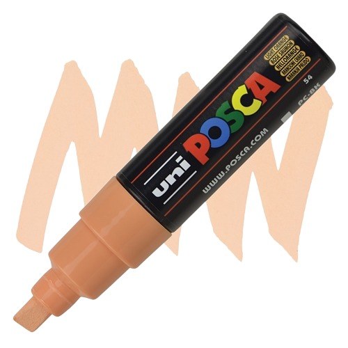 Uni Posca PC-8K - Light Orange - Chisel - K&M Evans Trading Ltd.