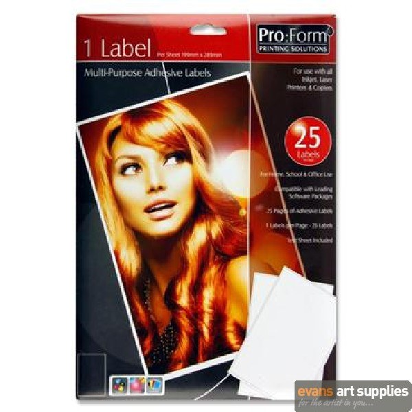 Pro:Form Label 1 label - K&M Evans Trading Ltd.
