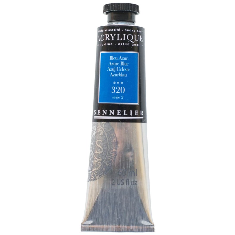 Sennelier Artists Acrylic 60ml Azure Blue 320 - K&M Evans Trading Ltd.