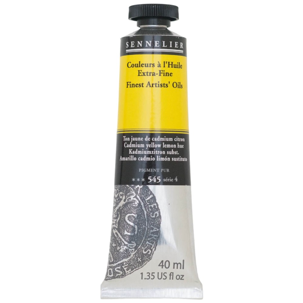 Sennelier Artists Oil Colour 40ml Cadmium Yellow Lemon Hue 545 - K&M Evans Trading Ltd.