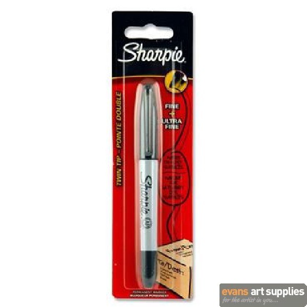 Sharpie Twin Tip Black Marker - K&M Evans Trading Ltd.
