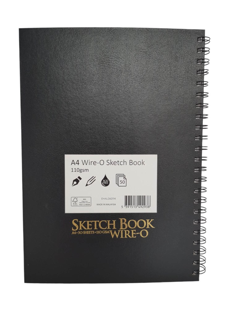 Create 110g A4 Wire-O Hardback Spiral Bound Notebook - K&M Evans ...
